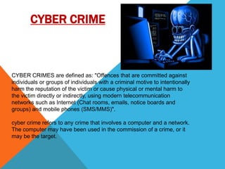 Cyber crime (2) | PPTX