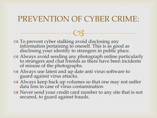 Cyber crime | PPTX