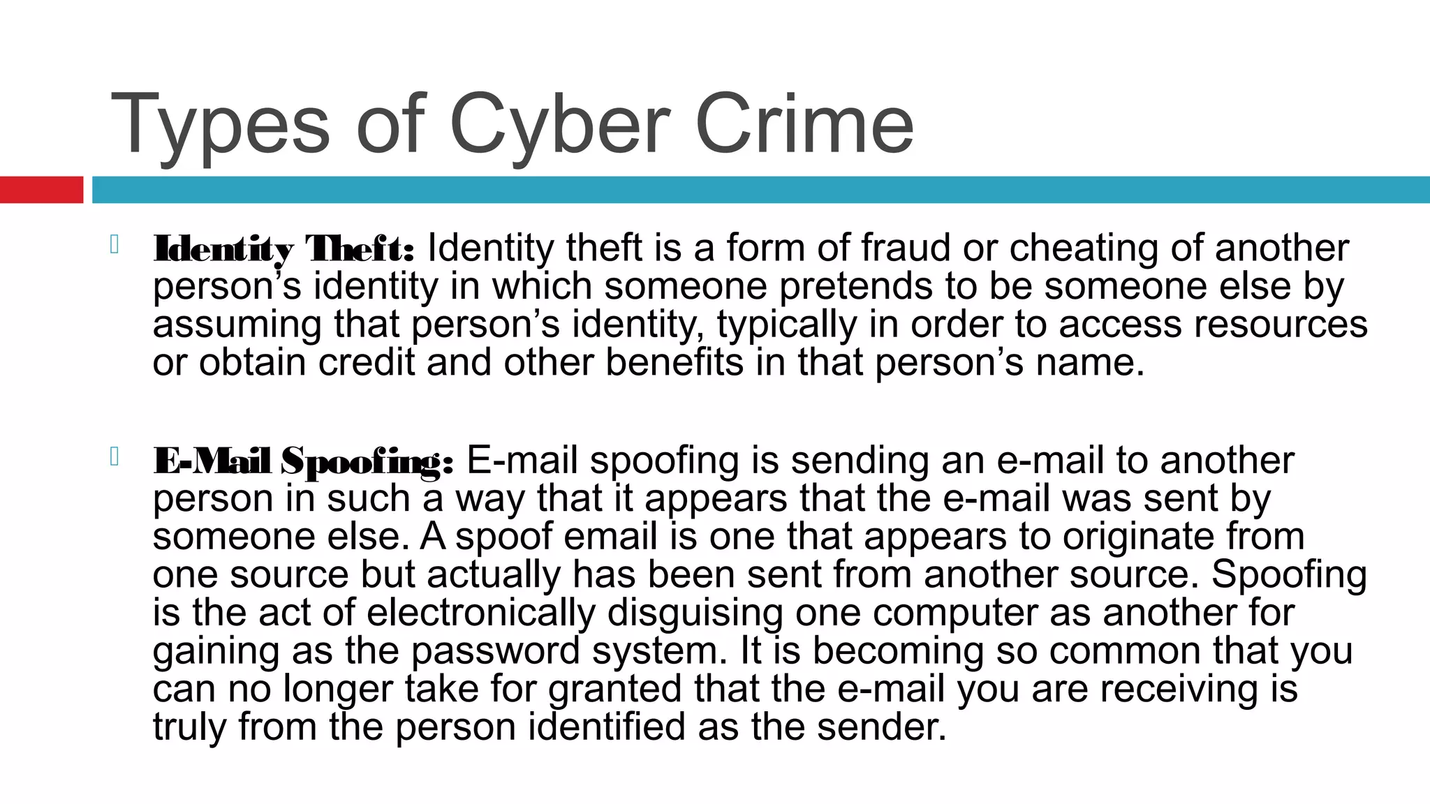 Cyber crime among students | PPT