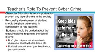 Cyber crime among students | PPT | Crime & Harmful Acts to Individuals ...