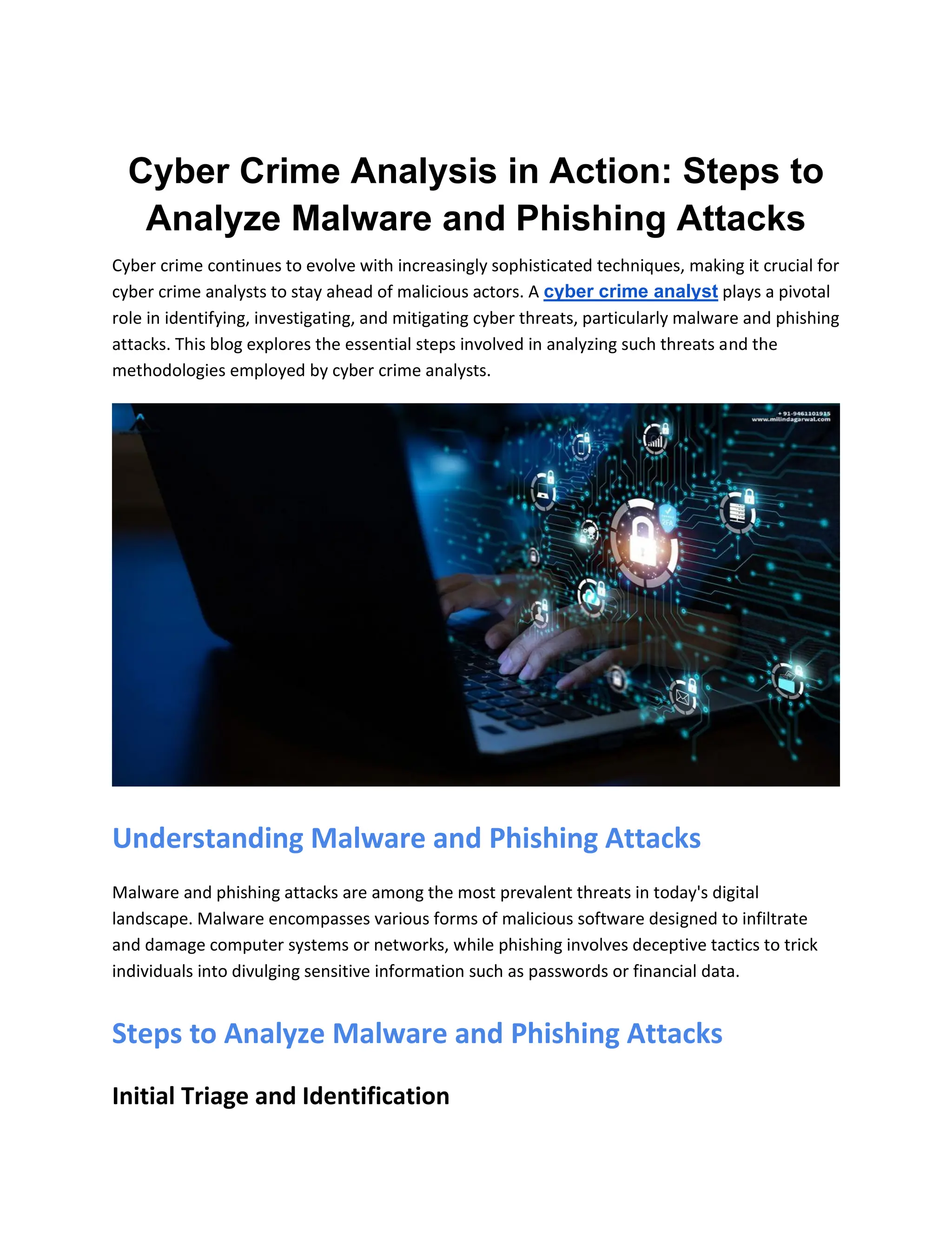 Cyber Crime Analysis in Action: Steps to Analyze Malware and Phishing ...
