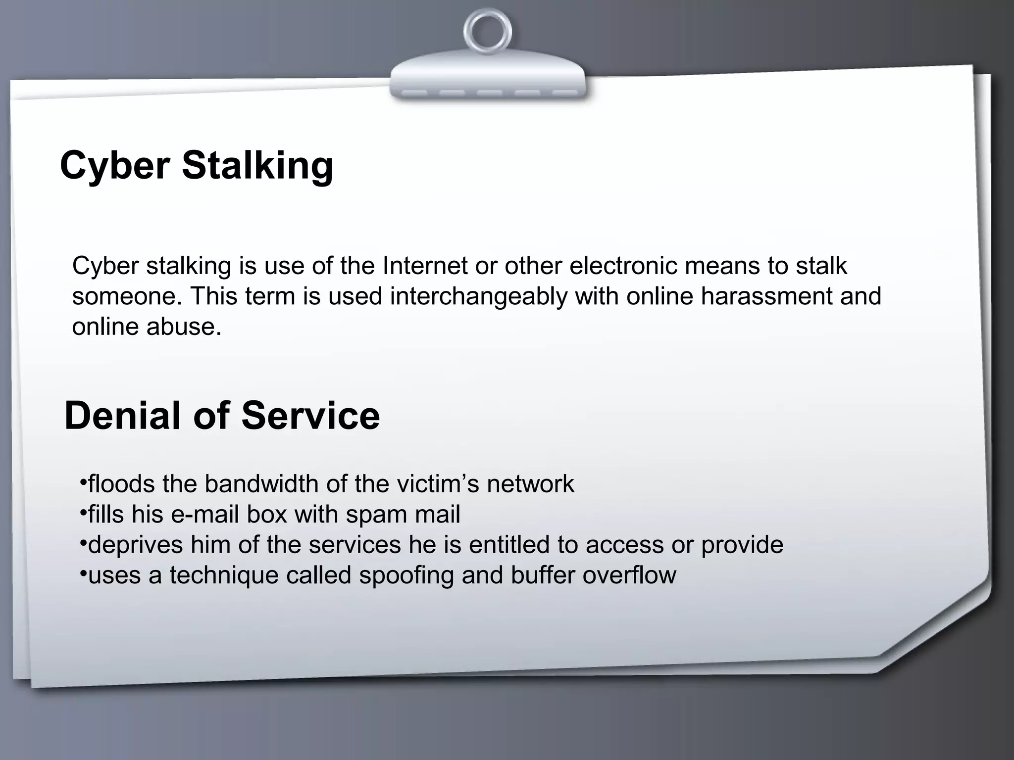 Cyber crime and forensic | PPT