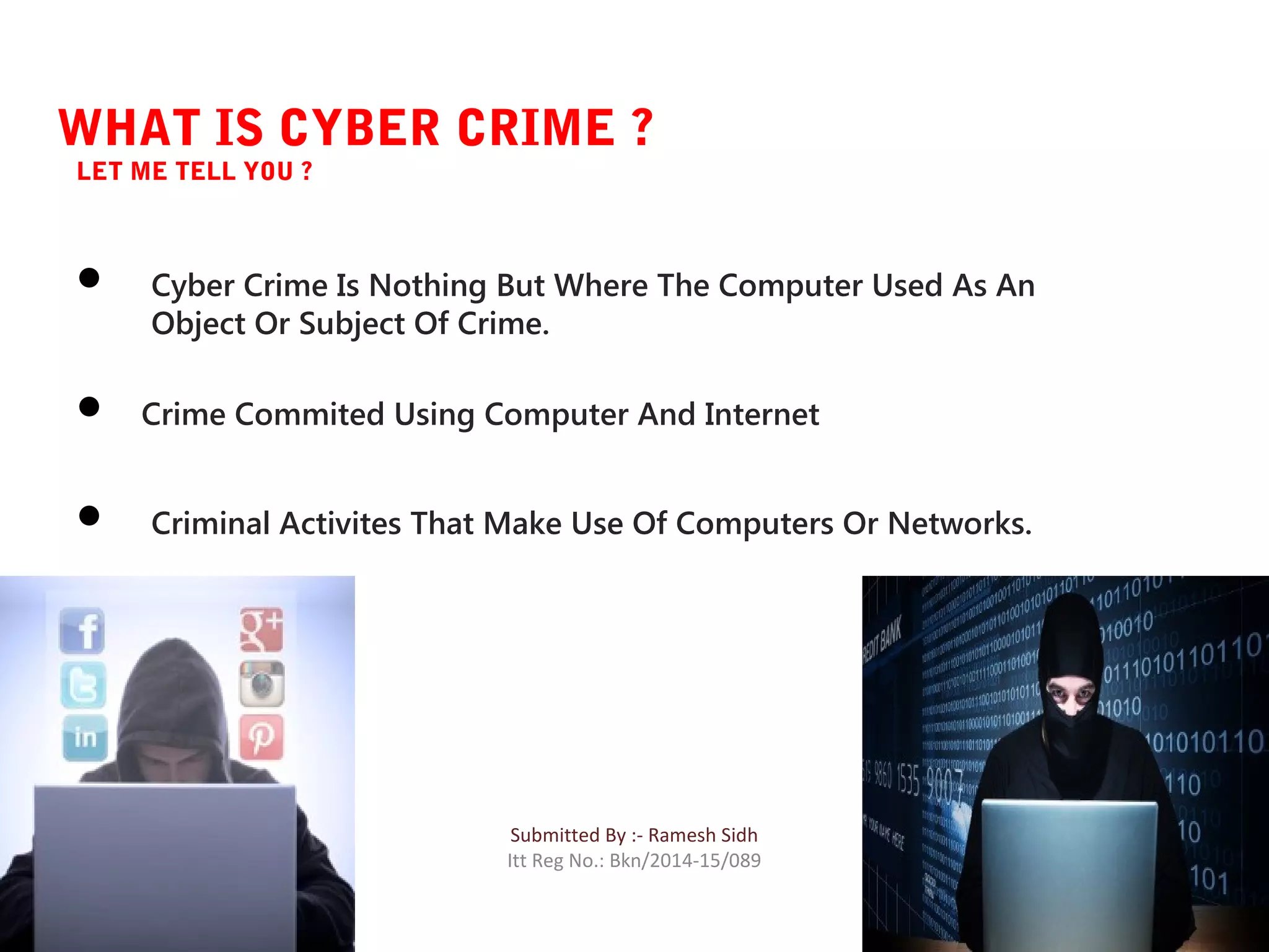 Cyber crime and fraud | PPT