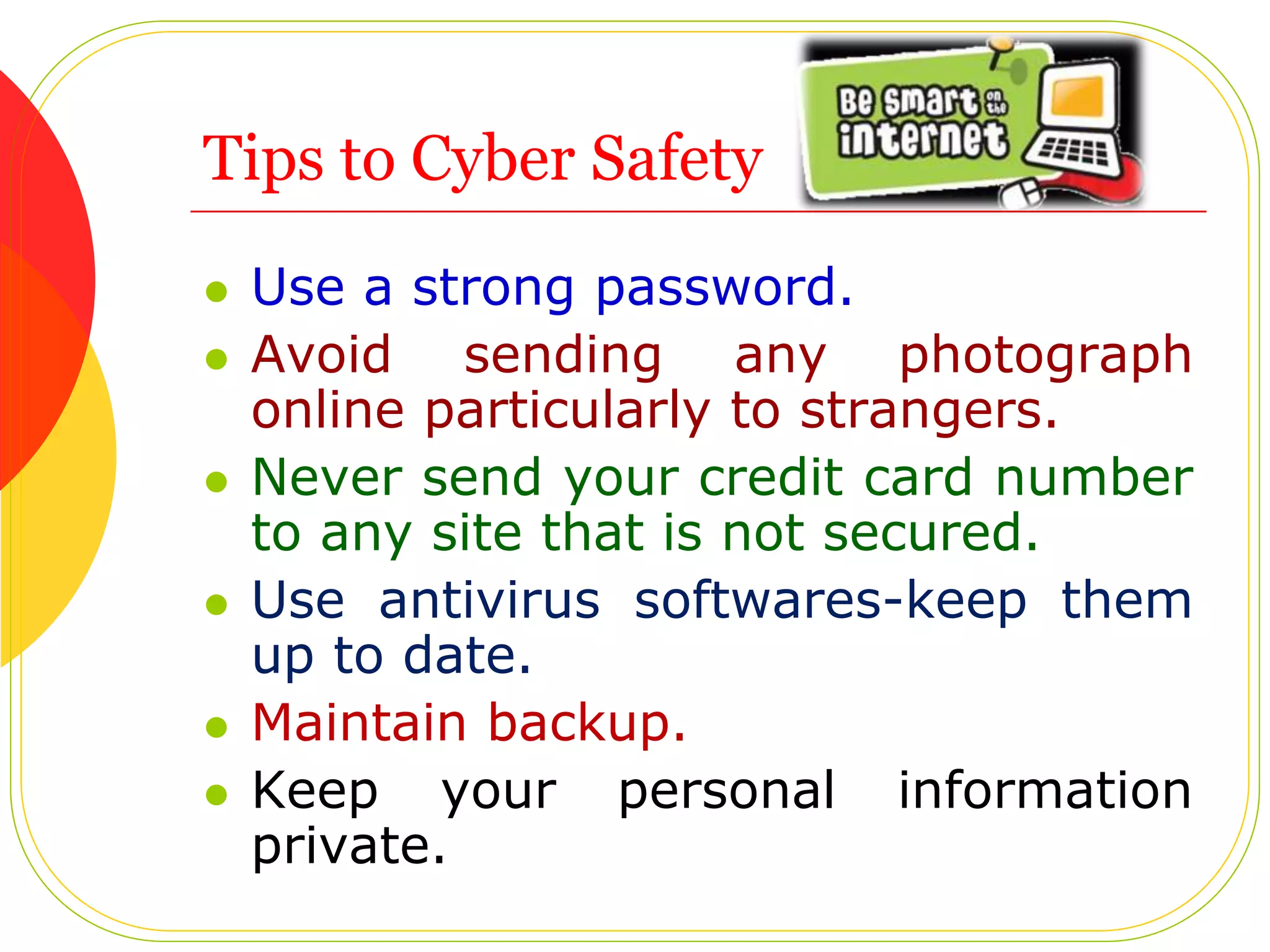 Cyber crime and its safety | PPTX
