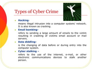 Cyber crime and its safety | PPT