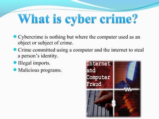 Cybercrime and security | PPT