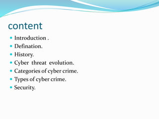 Cyber Crime And Security | PPTX