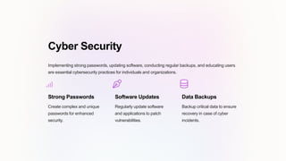 Power point presentation on Cyber Crime and Security | PPTX