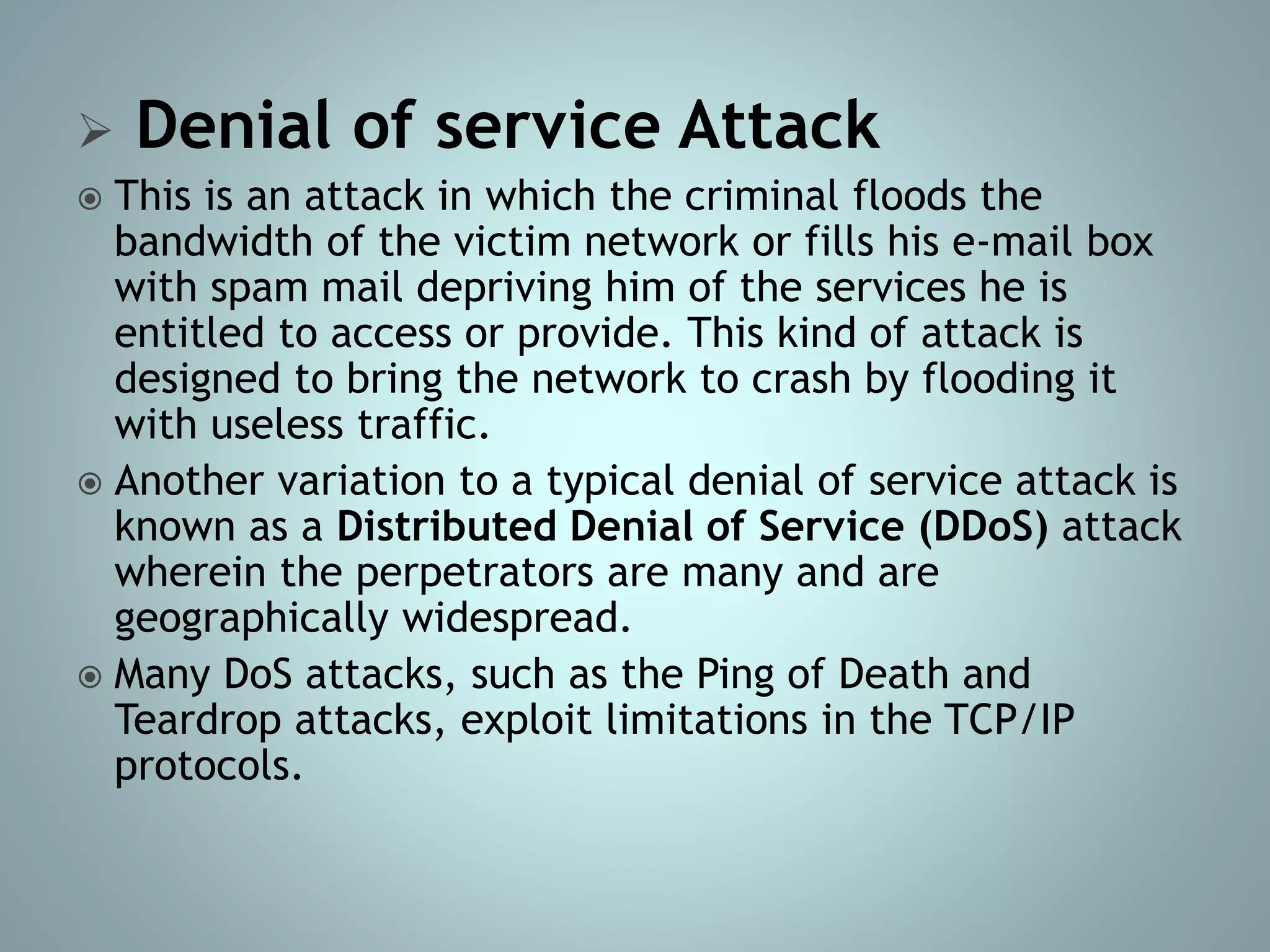 Cyber crime and its types | PPTX