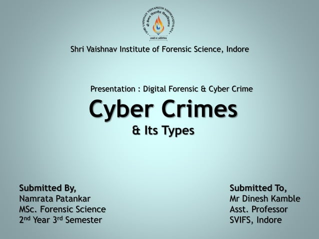 Cyber Crime And Its Types Ppt