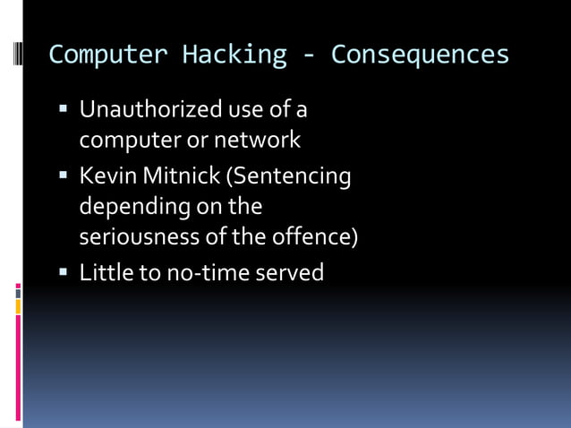 Cybercrime (Computer Hacking) | PPT