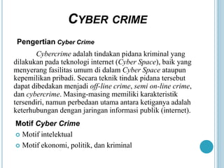 Cybercrime cyberlaw | PPTX