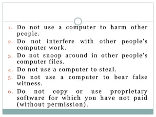 Cyber crime, cyber law and cyber ethics | PPTX