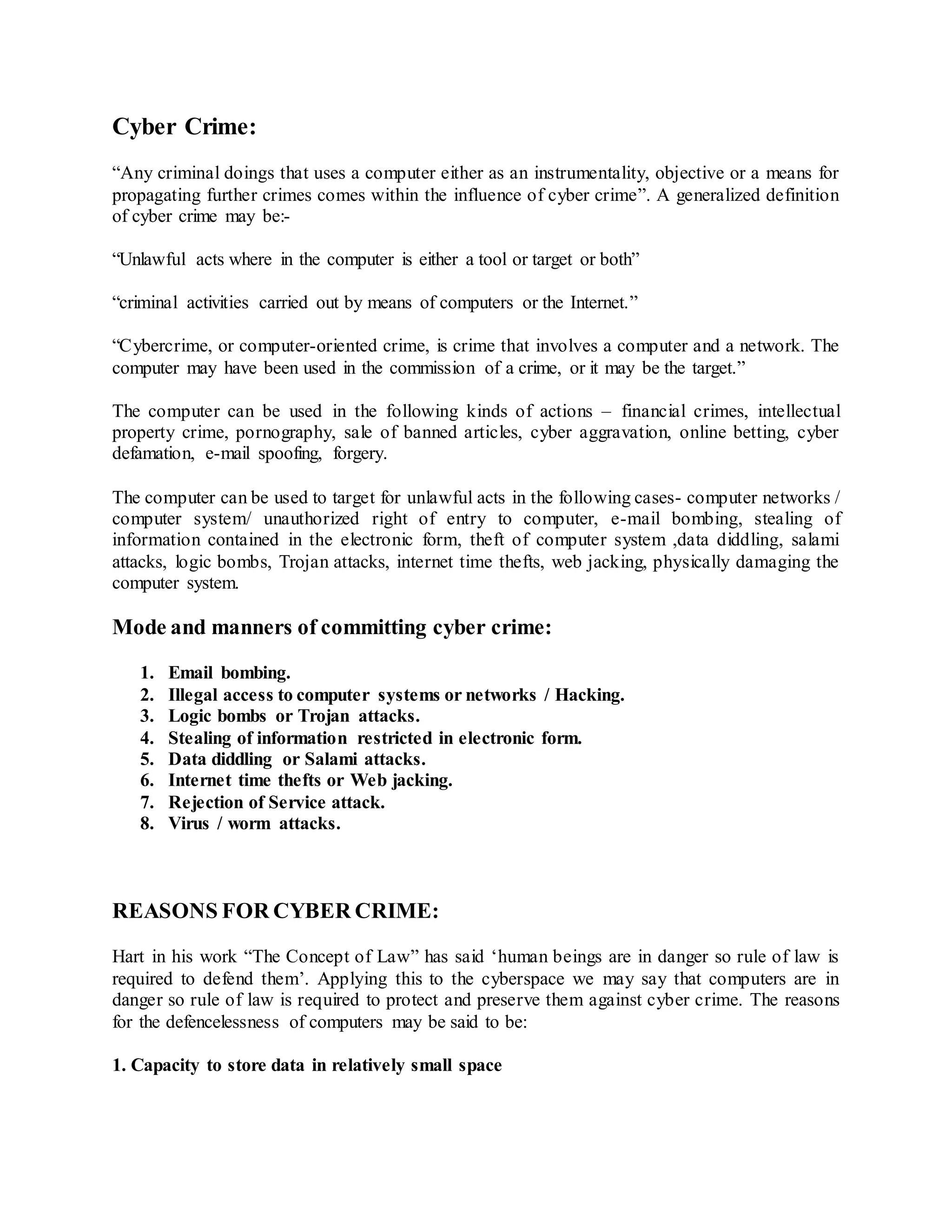 Cyber crime ethics and un ethics | PDF