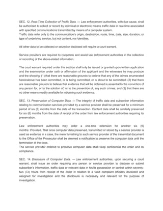 Cybercrime Prevention Act | PDF