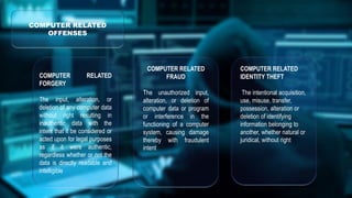 Cybercrime the use of computer as an instrument to further illegal ends ...