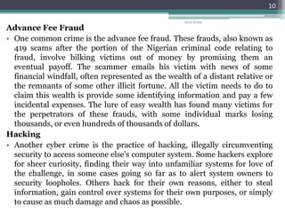 Cyber crime lecture one definition and nature | PPTX