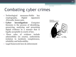 Cyber crime lecture one definition and nature | PPTX