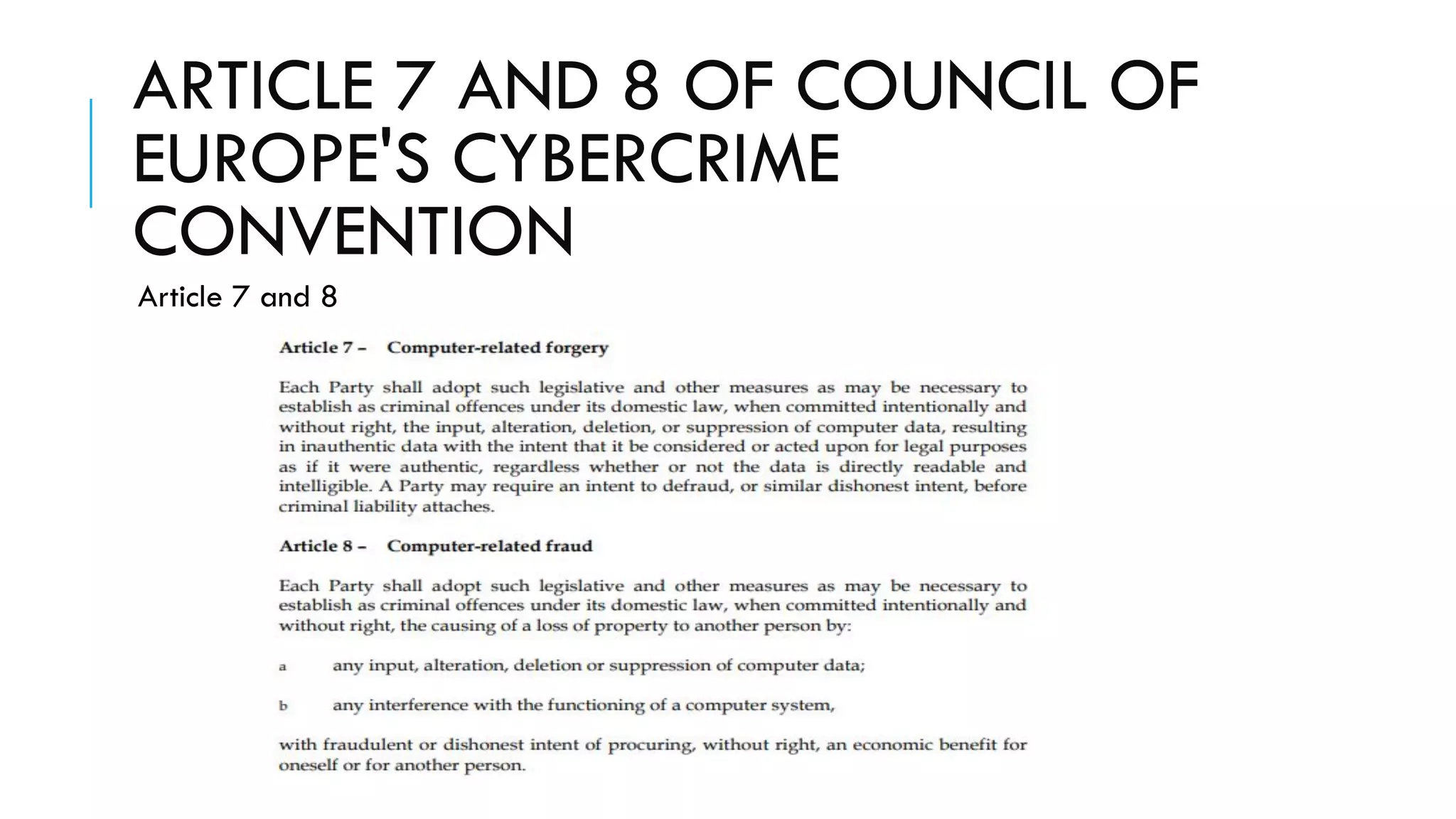 International Cybercrime (Part 3) | PPT