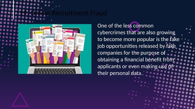 Kinds of cybercrime (Social Networking for Social integration .pptx