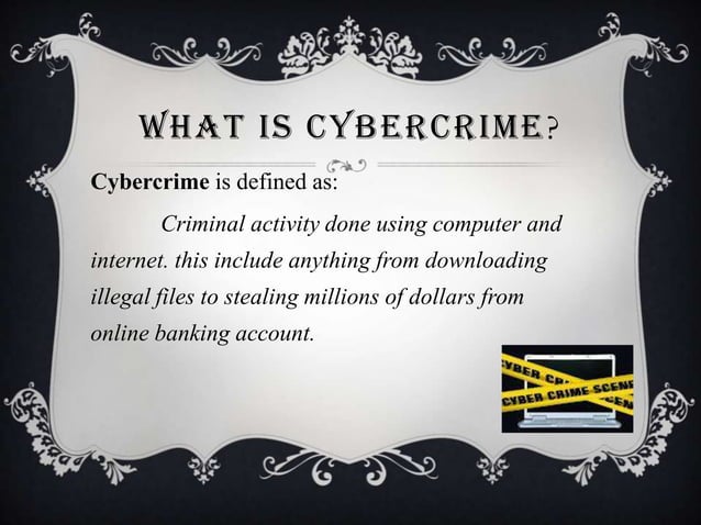 Cyber crime(presentation) by Ahtasham Ali | PPT