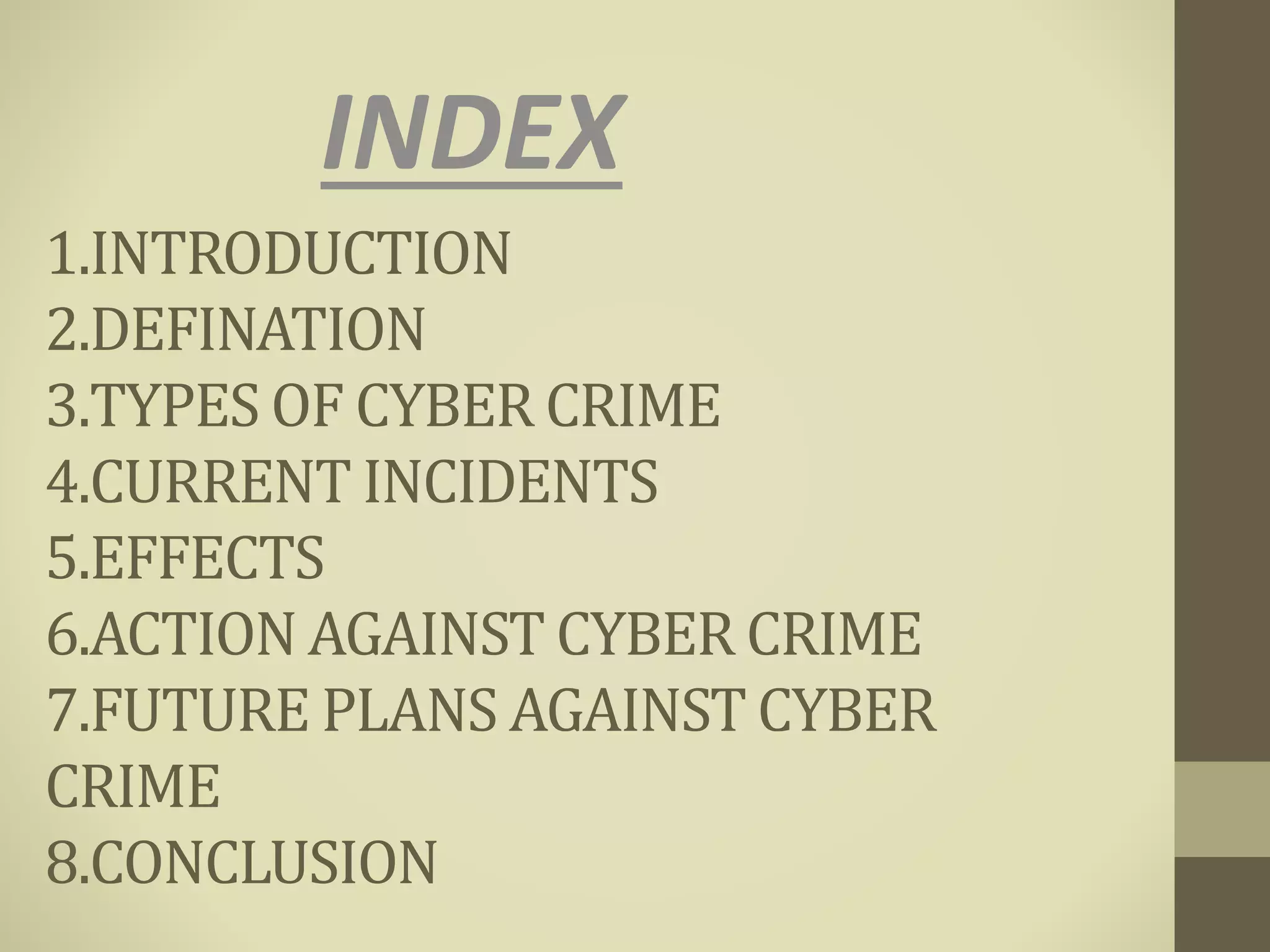 Cyber crime presentation | PPT