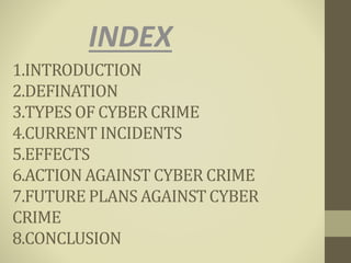 Cyber crime presentation | PPT