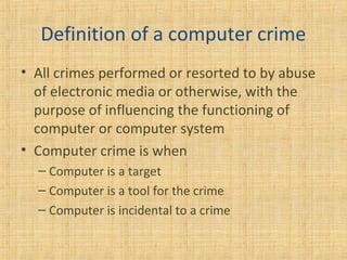 Cyber crime and cyber security | PPT