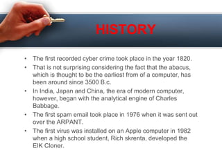 Cybercrimes | PPTX | Antivirus Software | Computer Software and ...