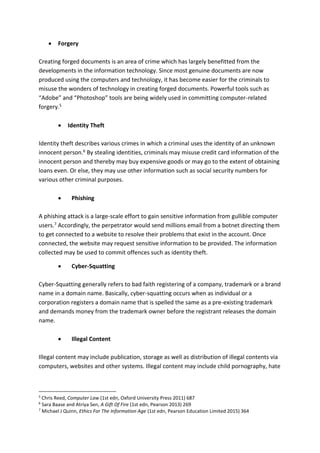 Cyber Crimes: The Transformation of Crime in the Information Age | PDF