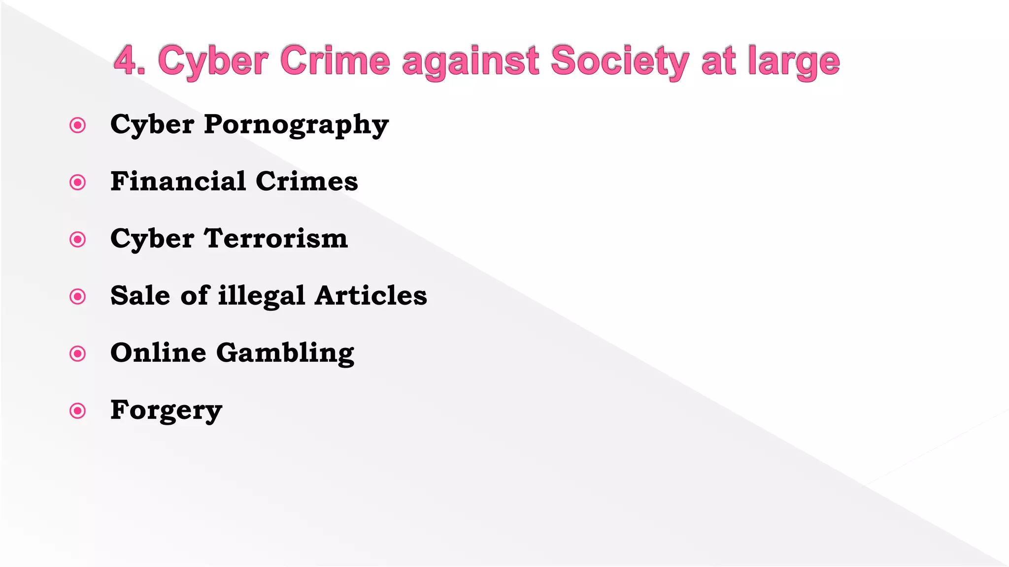 Cyber crimes its classifications and preventions | PPTX | Crime ...