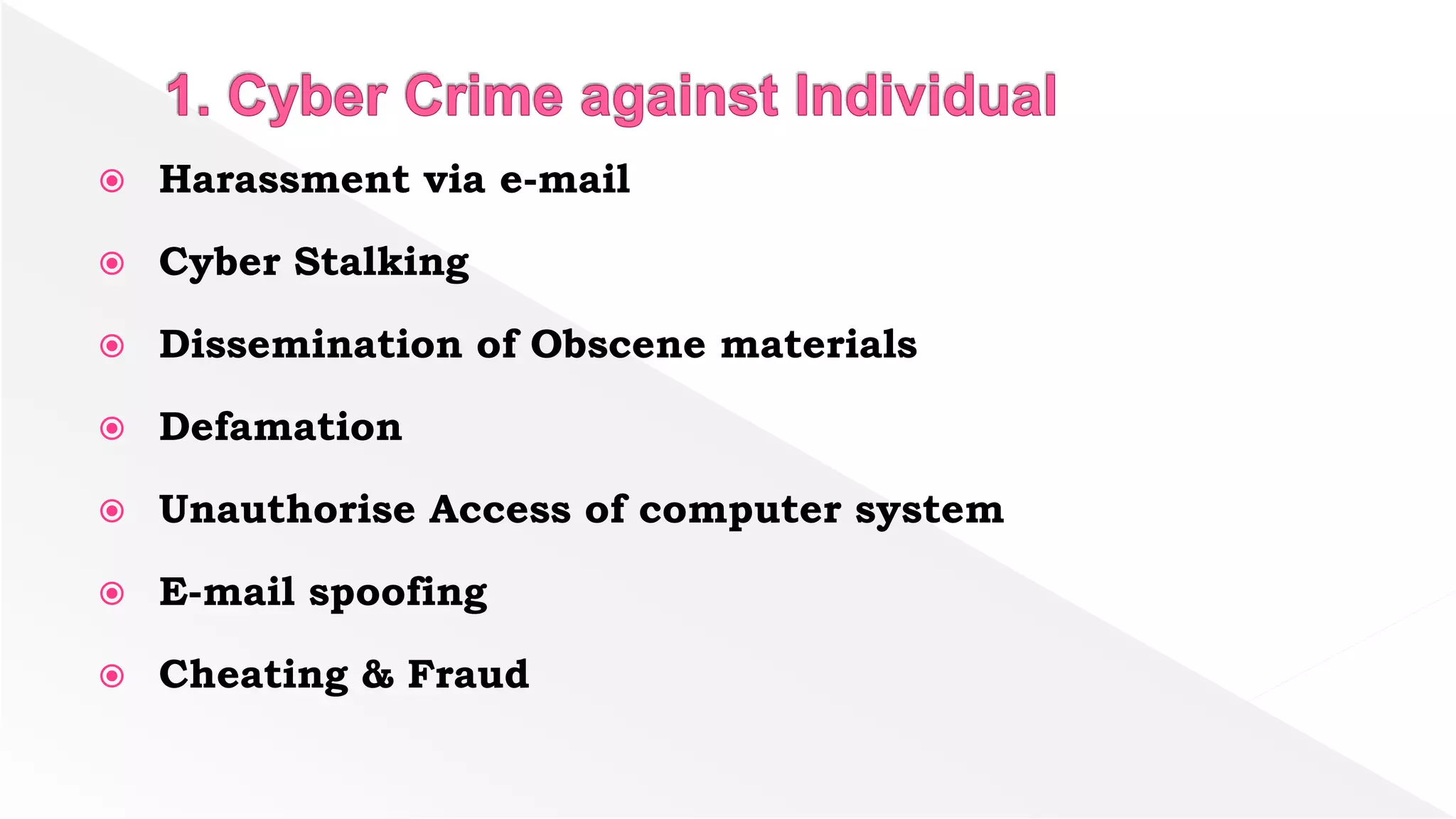 Cyber crimes its classifications and preventions | PPT