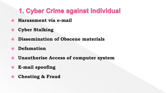 Cyber crimes its classifications and preventions | PPTX | Crime ...