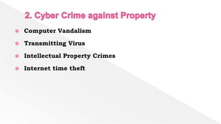 Cyber crimes its classifications and preventions | PPTX | Crime ...