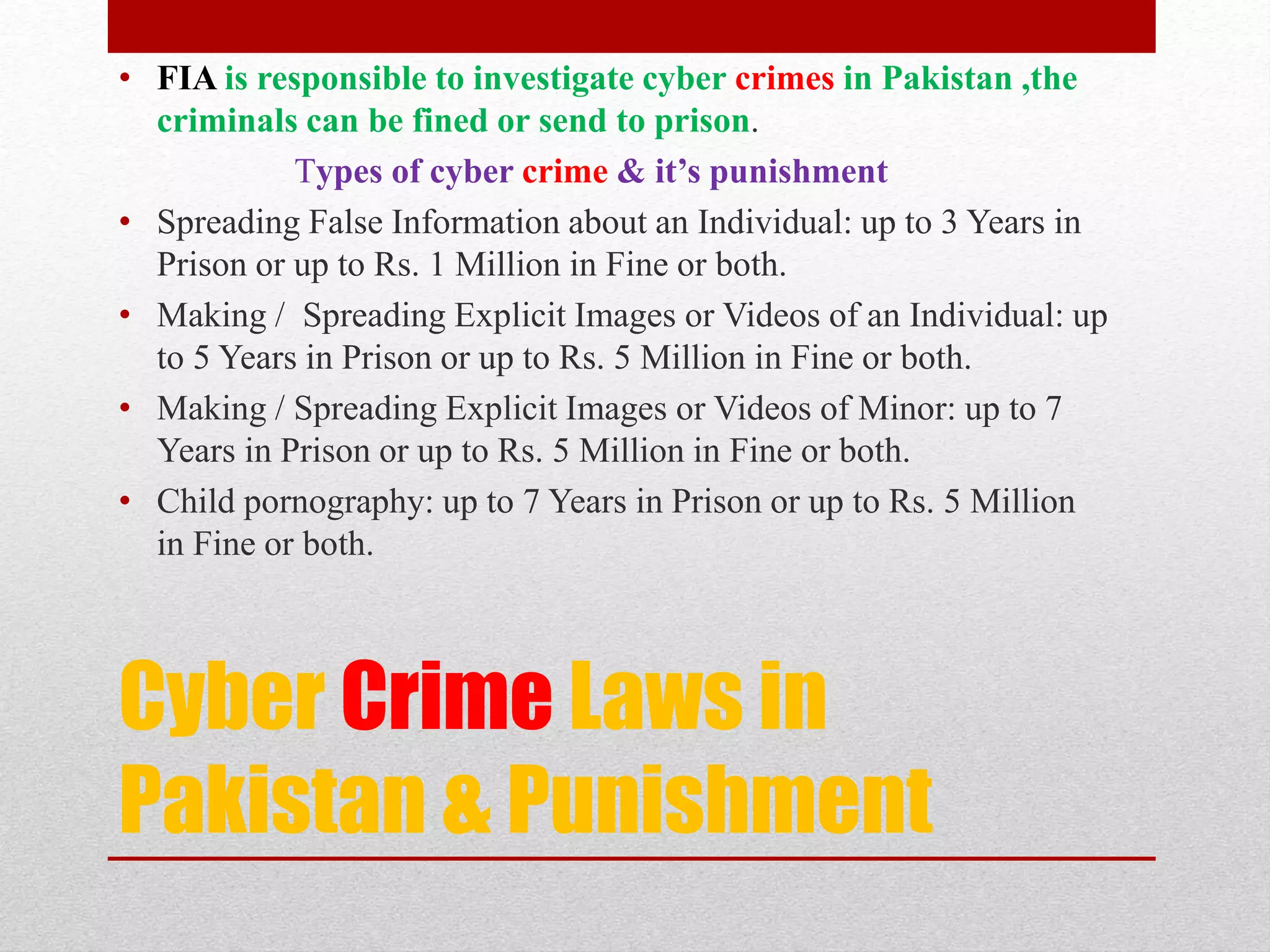 Cyber crimes presentation | PPTX | Crime & Harmful Acts to Individuals ...