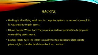 Cyber crimes publicspeaking | PPT