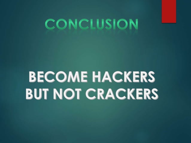 Hacking Vs Cracking in Computer Networks | PPT