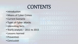Cybercrime trends in last five years | PPTX