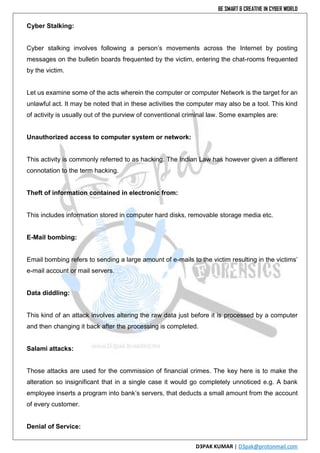 Cyber Crime Types & Tips | PDF