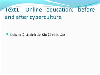 Cyberculture | PPT
