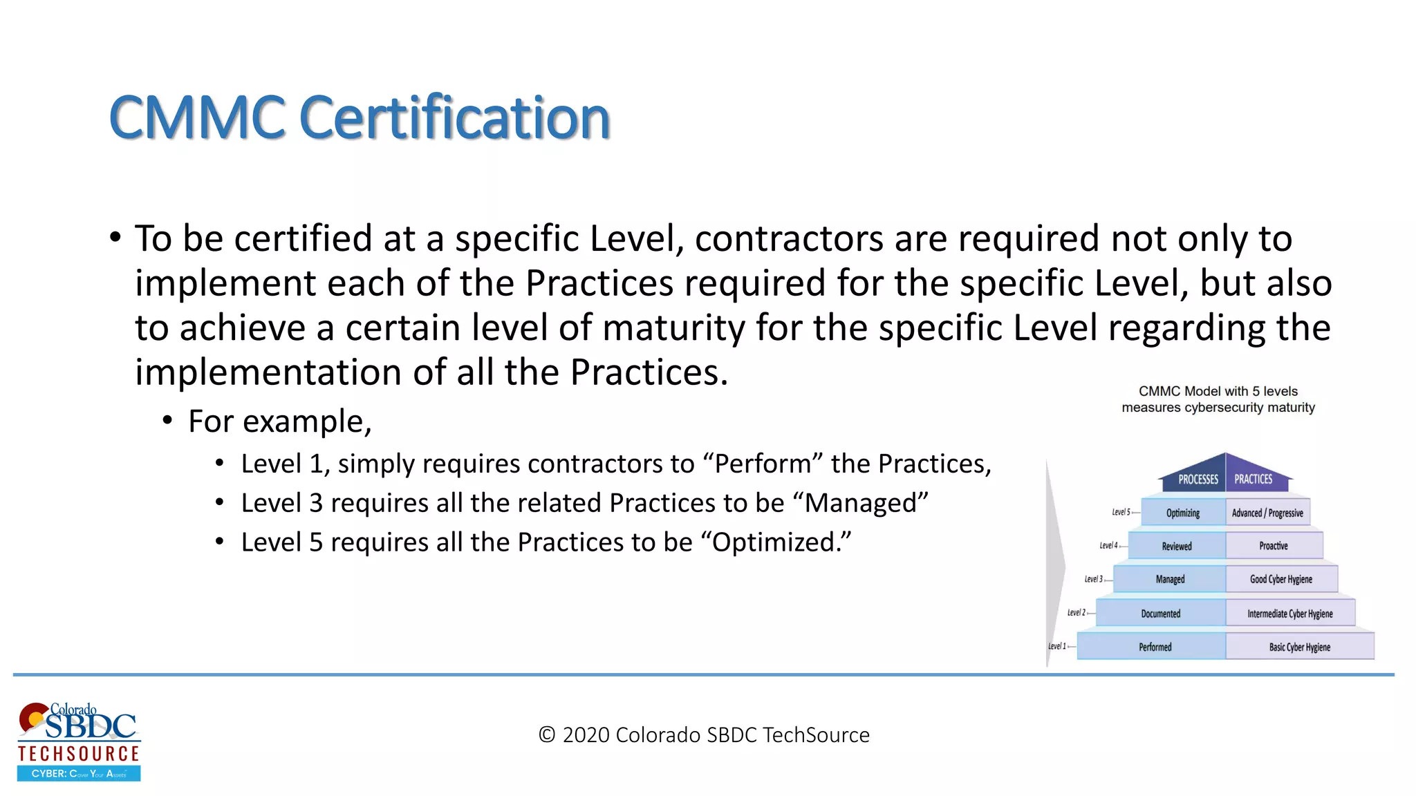 Cybersecurity Maturity Model Certification | PDF