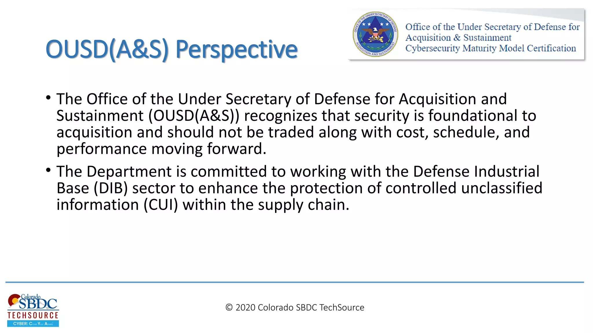 Cybersecurity Maturity Model Certification | PDF
