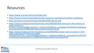 Cybersecurity Maturity Model Certification | PDF