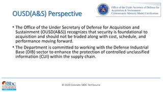 Cybersecurity Maturity Model Certification | PDF