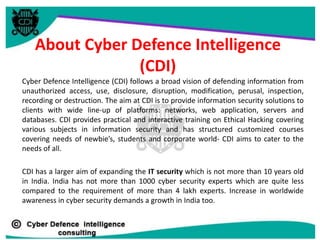 Cyber Defence Intelligence (CDI) | PPTX