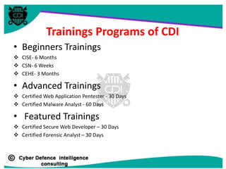 Cyber Defence Intelligence (CDI) | PPTX