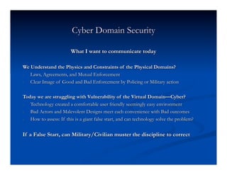 Cyber Domain Security | PDF