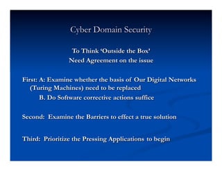 Cyber Domain Security | PPT