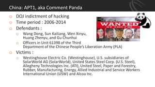 Cyber espionage nation state-apt_attacks_on_the_rise | PPTX