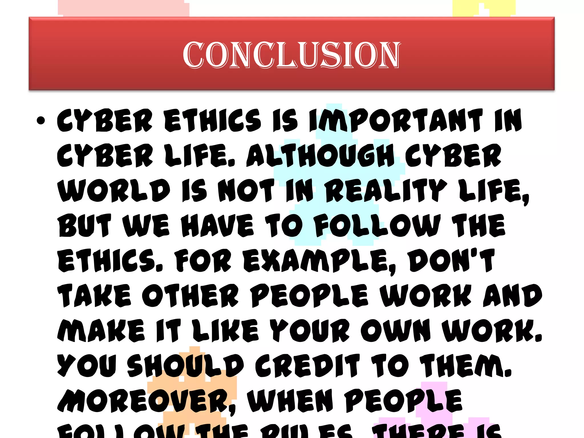 Cyber ethics | PPTX